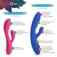 plusOne Dual Luxe Vibrator, 10 Vibration Settings, Stroking Bead ...