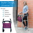 RMS Walker Bag with Soft Cooler - Wine, Rollator Accessory, Travel ...