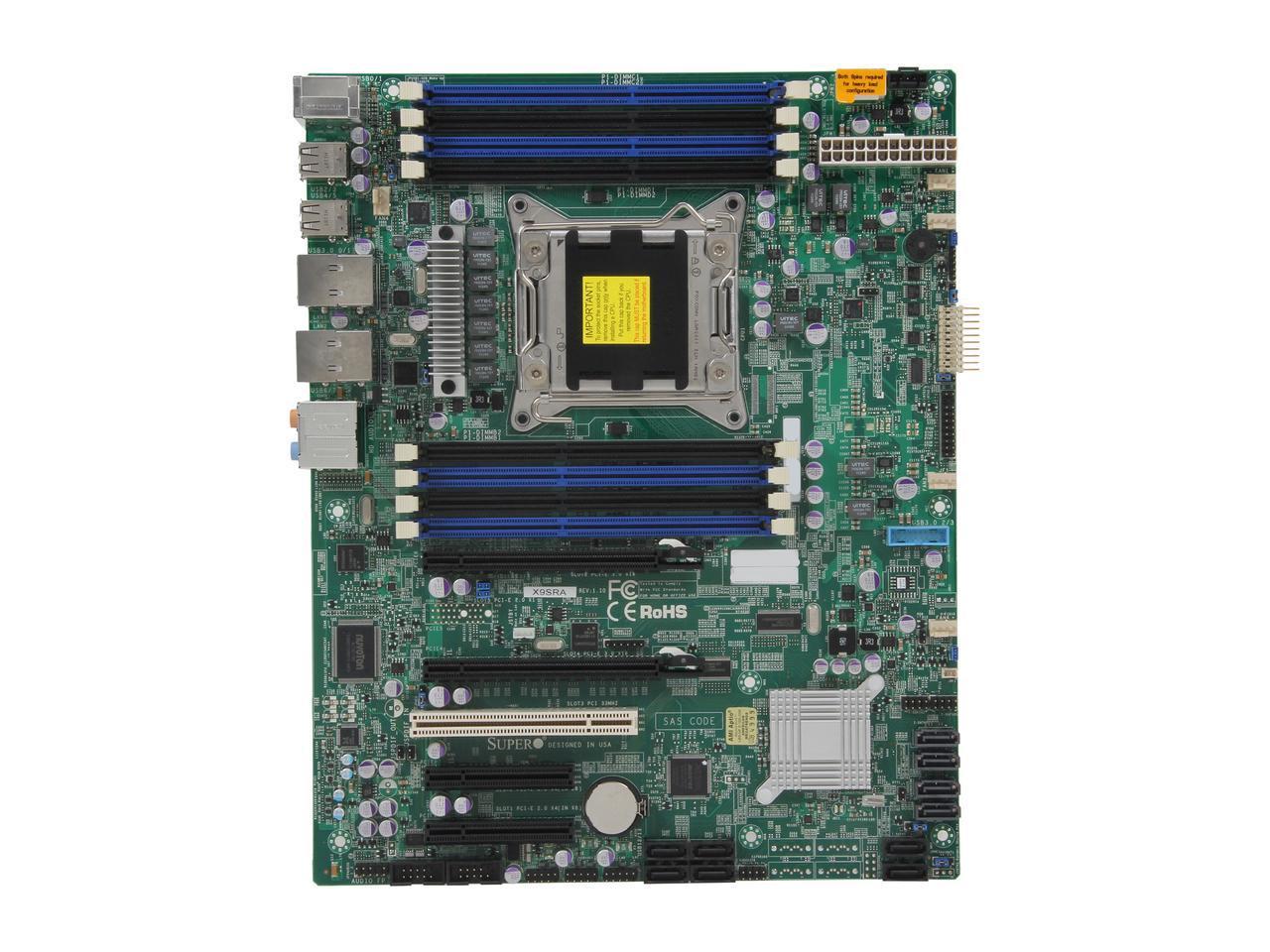 Supermicro X9SRA Single Socket R (LGA 2011) E5 ATX Workstation/Server ...