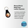 Abstract Fall Autumn Leaves Design Metal Black Leather Keychain ...