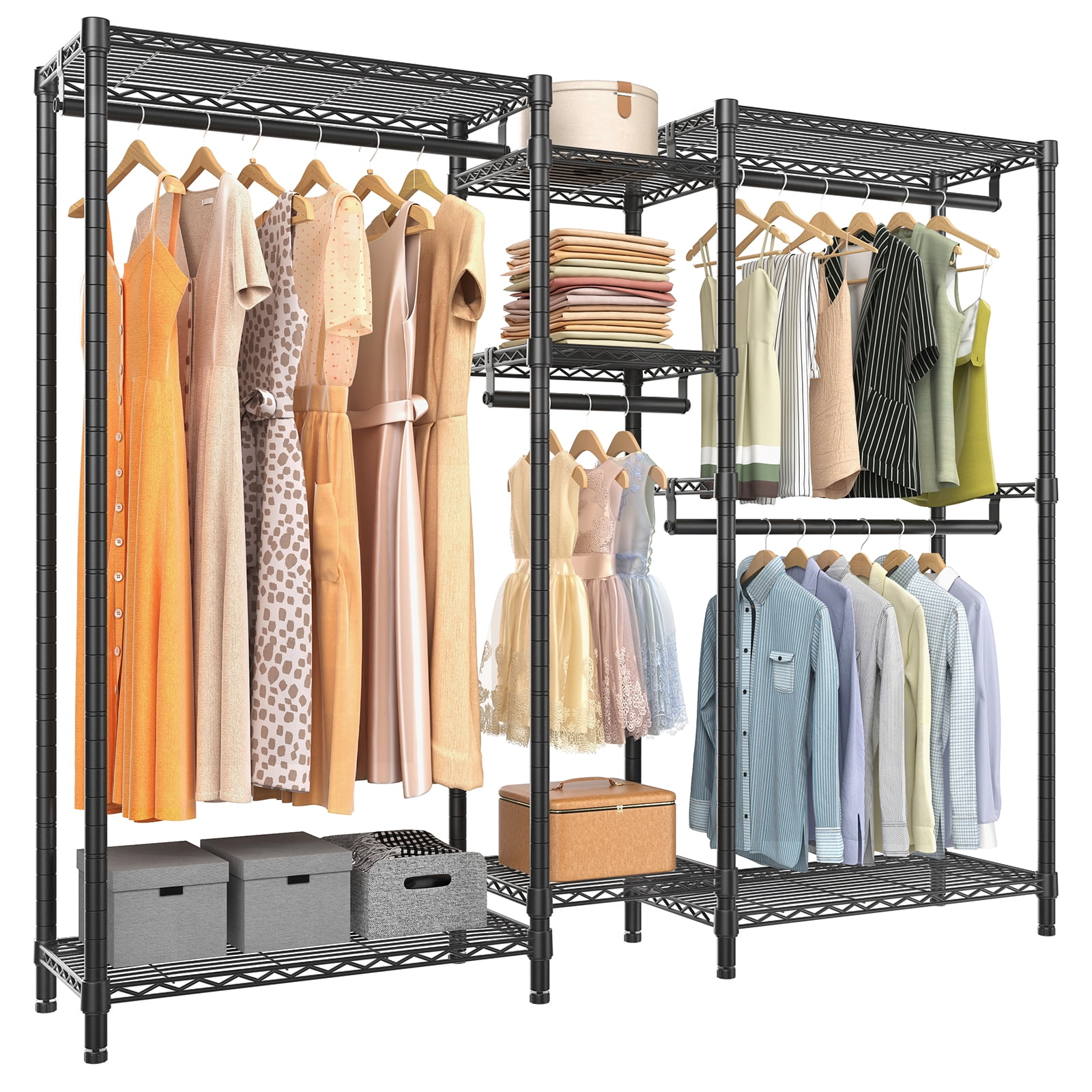 VIPEK V6 Wire Garment Rack, 71.2" L x 14.6" W x 76.8" H, Max Load ...