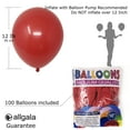 Allgala 100ct 12" Helium Grade Premium Latex Balloons-Red-BL52005 ...