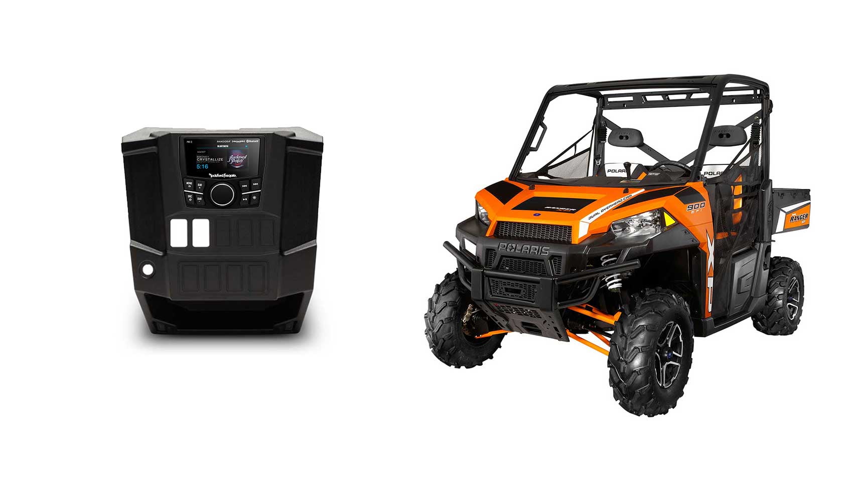 Rockford Fosgate Polaris Ranger PMX-3 Marine Grade Bluetooth Receiver ...