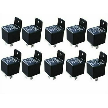 5 Pack Waterproof Relay Switch & Harness 12V, 40/30 Amp 5-Pin SPDT with ...