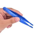 10-Pack Disposable Plastic Tweezers - Small Blue Craft Tweezers for Lab ...