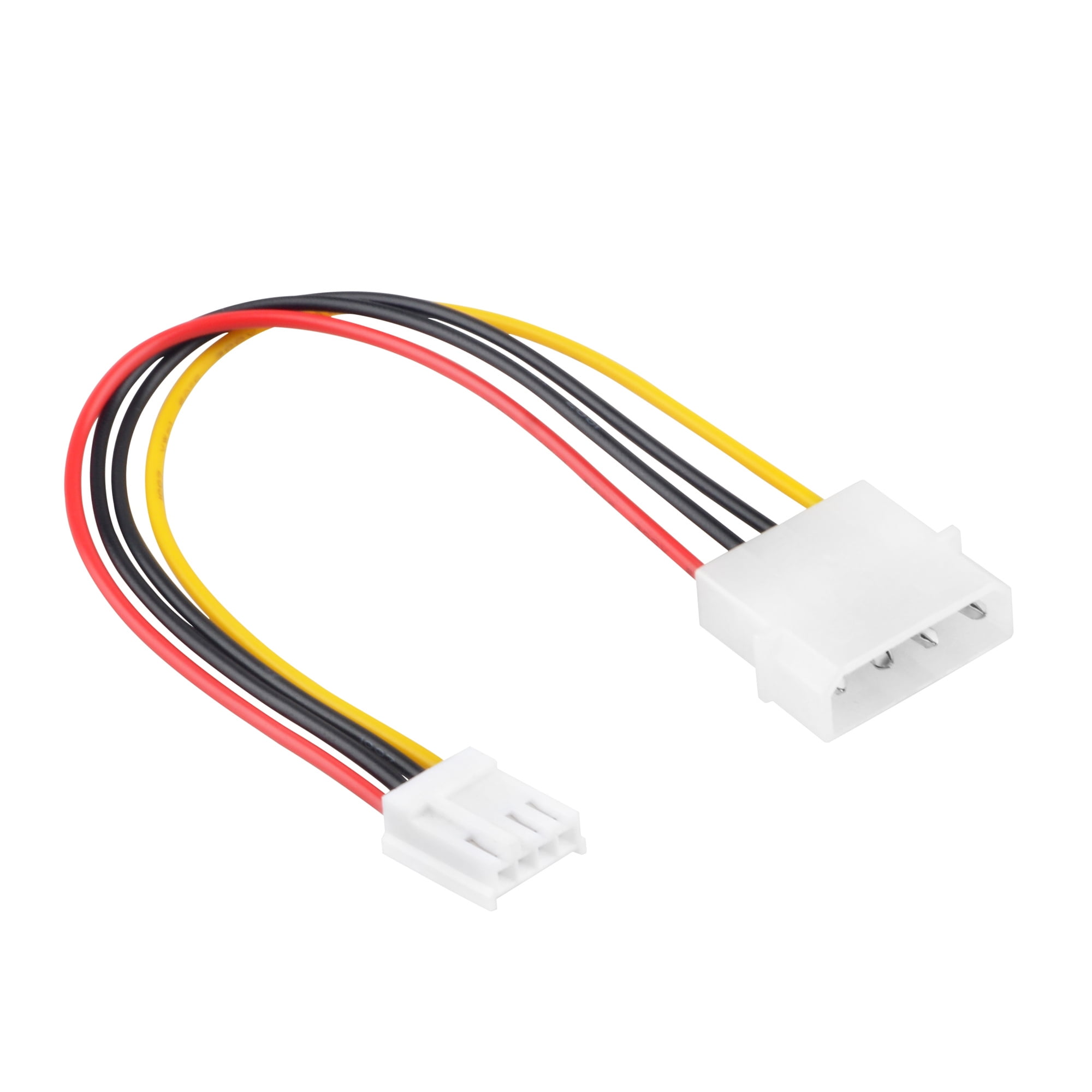 PwrON 4-pin Molex Male (LP4) to 4-pin Floppy FDD Female (SP4) Power ...