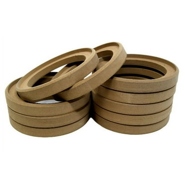 5 Pair 5.25" MDF Speaker Ring RING-5.25R Speaker Mounting Spacer Rings ...