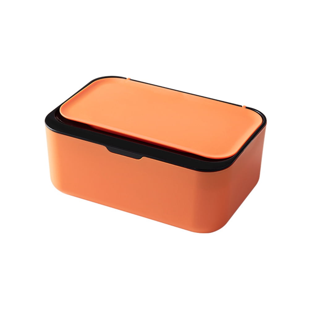 Container Tissue Box With Lid Tissue Box For Home Tissue Box Orange ...
