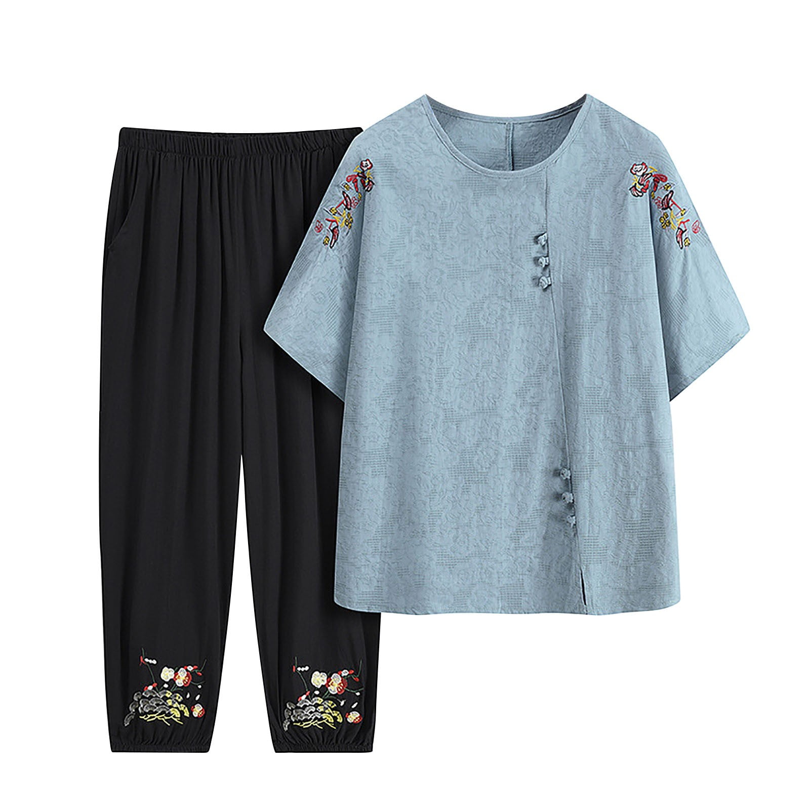 Click here for Yuyuzo Plus Size Pajama Sets For Women Half Sleeve... prices