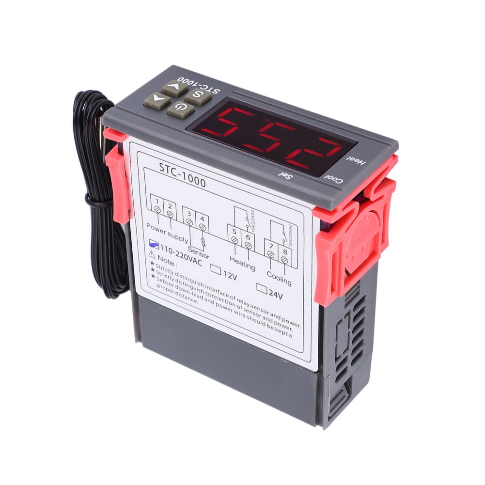 Control, Termostato controlador de temperatura digital STC-1000 ...