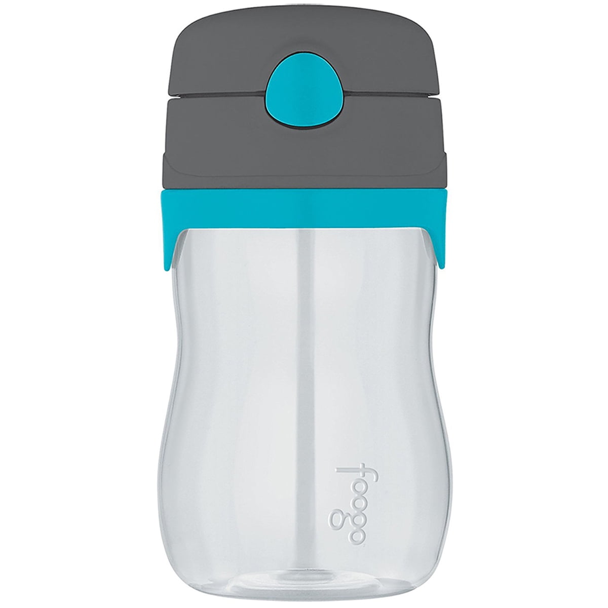 Thermos Foogo Straw Bottle (11 oz/ Charcoal/Teal) - Walmart.com