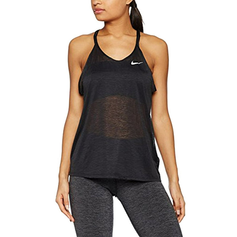 Nike Nike Womens Dri Fit Cool Breeze Running Tank Top Black