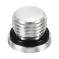 Uxcell 1/2-20UNF Internal Hex Head Pipe Fitting Plug, Male Thread 45# Steel Socket Plug with ...