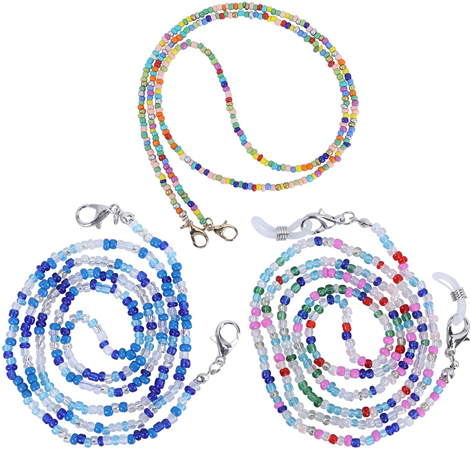 Beaded Glasses Chains Creative Mask Chains Bohemian Style Eyeglasses ...