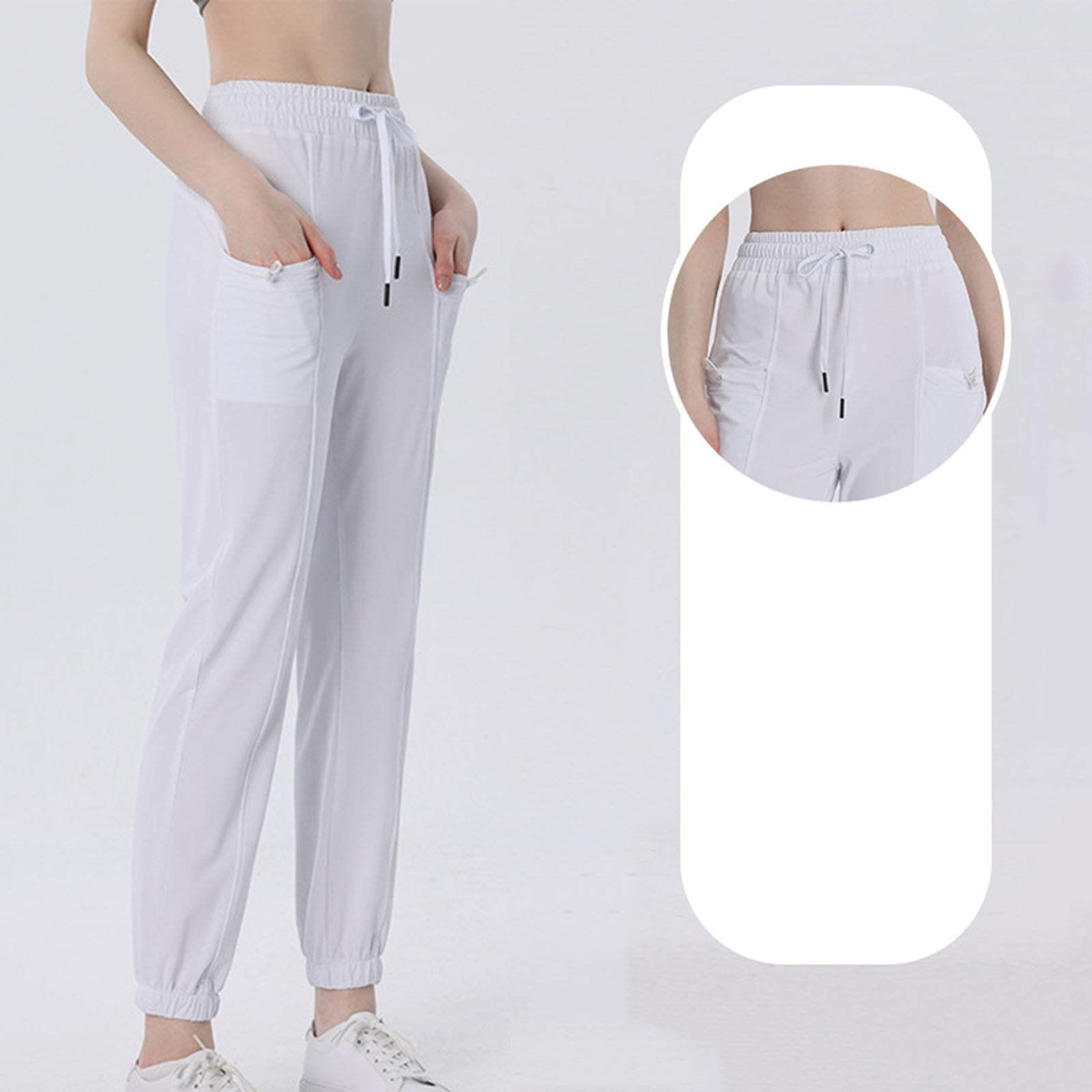 Click here for Aqestyerly Women Solid Color Yoga Pants Fallow Lac... prices