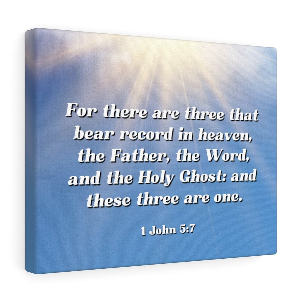 Scripture Walls Three Are One 1 John 5:7 Bible Verse Canvas Christian ...