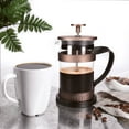 Navaris Retro French Press Coffee Maker (12 oz) - Stainless Steel ...