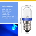 Ruiandsion 20-Pack E10 Mini LED Bulb, 1.5W 100LM Blue 6500K, 12V for ...