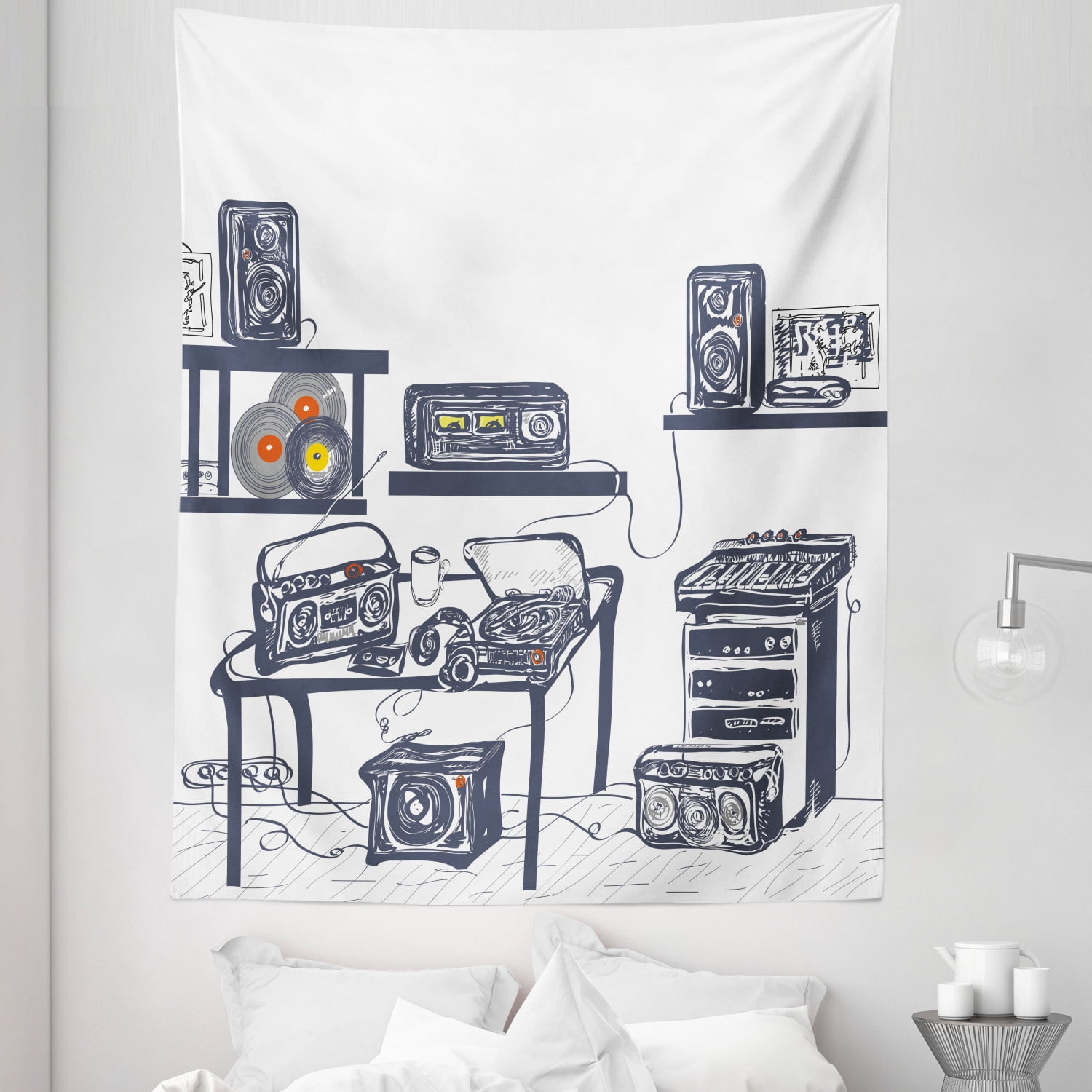Modern Tapestry, Recording Studio Music Devices Turntable Records ...