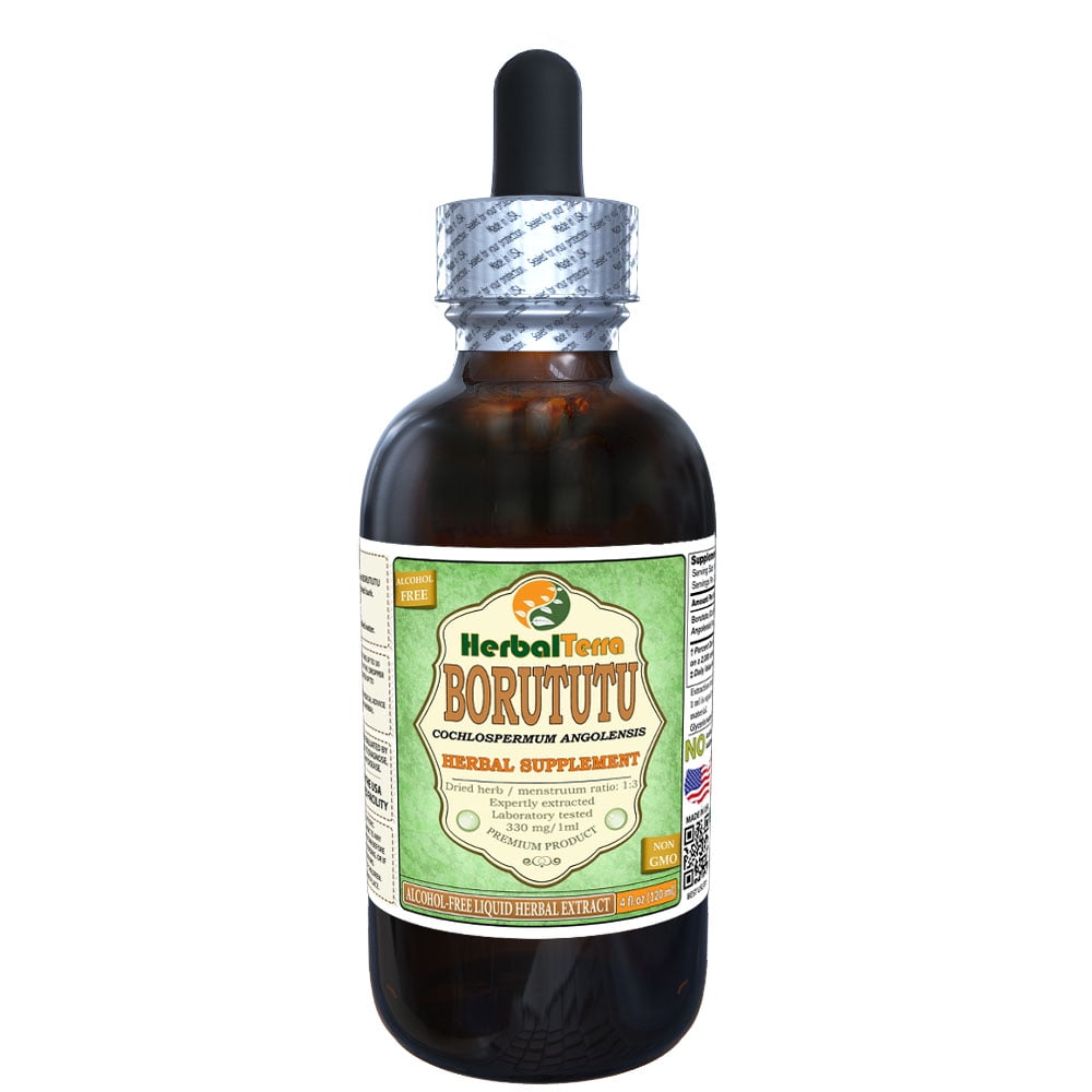Borututu (Cochlospermum angolensis) Glycerite, Dried Root Alcohol-FREE ...