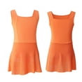 Cheytotty Kids Dance Dress, Solid Color Round Neck, Summer Practice ...