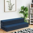 Queen Size 4'' Quarter-Fold Foam Folding Mattress, Full Sleeping Couch ...