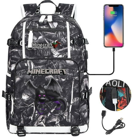 Minecraft Backpack Waterproof School Bag Backpack Color Children's ...