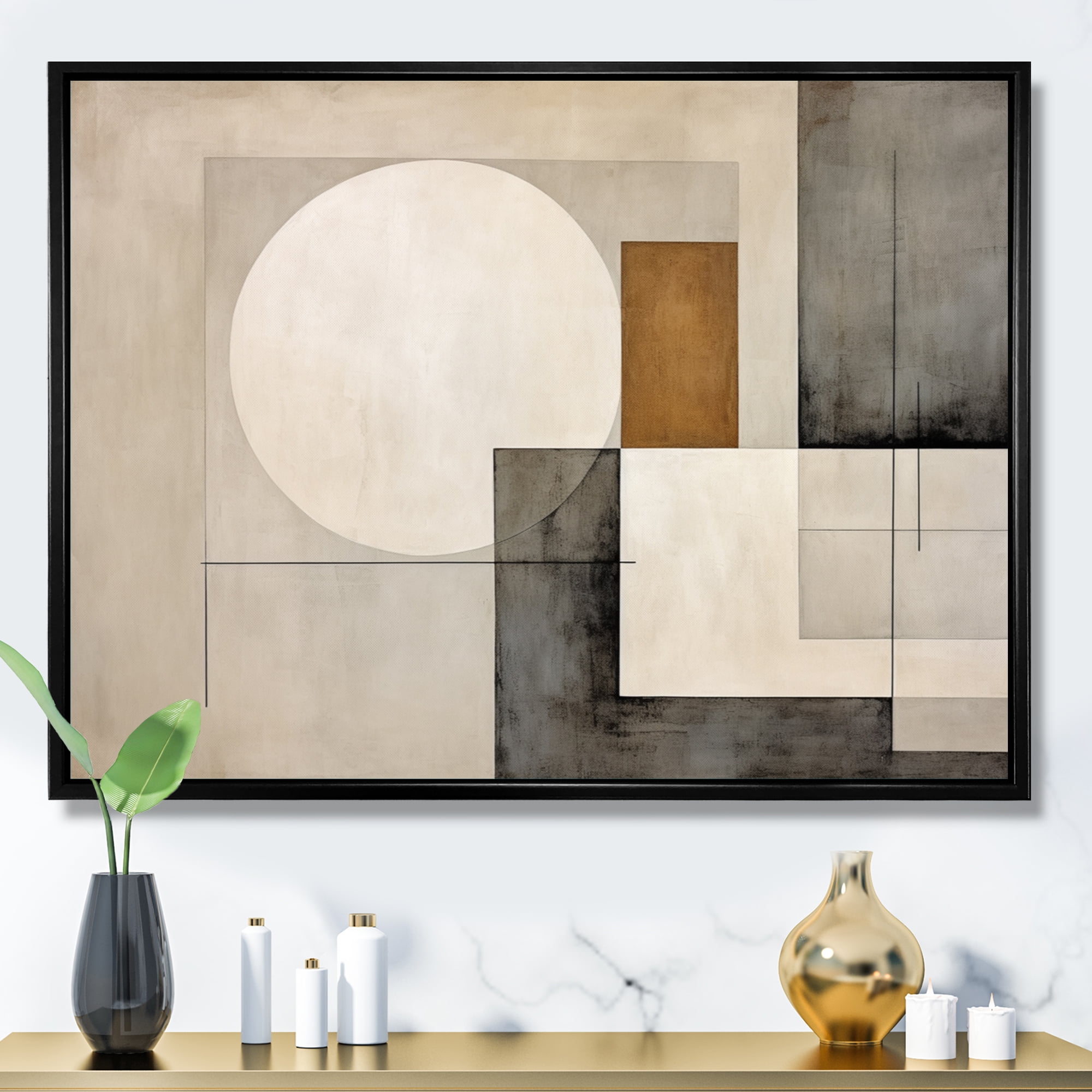 Click here for Designart Abstract Suprematism Oversized Framed Wa... prices