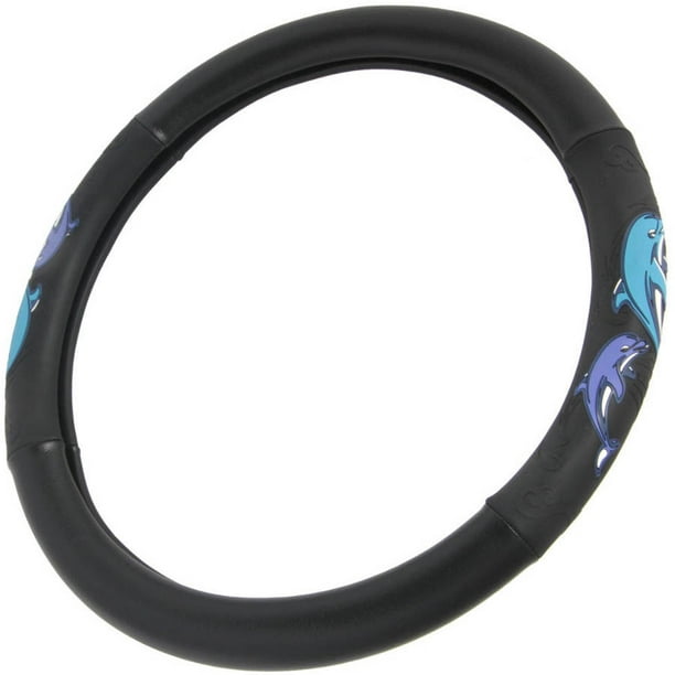 BDK Blue Dolphin Design Car Steering Wheel Cover Standard Size 14 5 To 15 5 Walmart bdk-blue-dolphin-design-car-steering-wheel-cover-standard-size-14-5-to-15-5-walmart