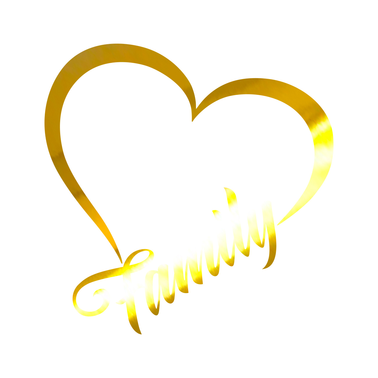 Family Heart Sticker Decal Die Cut - Self Adhesive Vinyl - Weatherproof ...