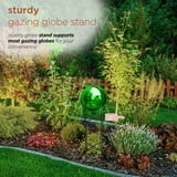 Alpine Corporation Tall Outdoor Metal Gazing Globe Stand Holder ...