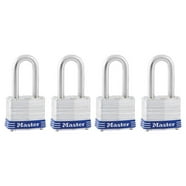Master Lock 3TRILF Outdoor Lock with Keys, Keyed Alike Padlocks, 3 Pack ...