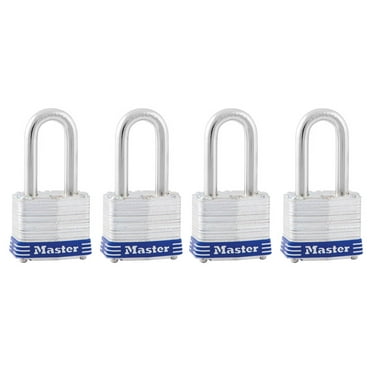 Master Lock 3TRILF Outdoor Lock with Keys, Keyed Alike Padlocks, 3 Pack ...