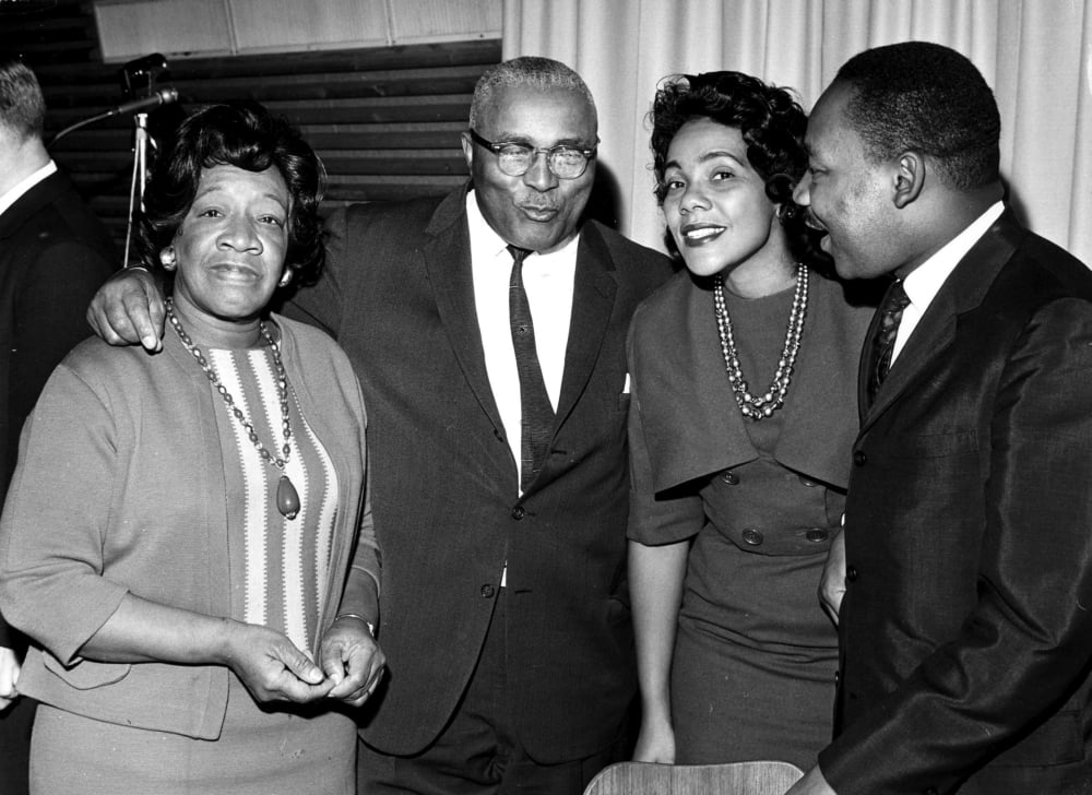 Martin Luther King Jr Wife Coretta And Her Parents At The Baptist martin-luther-king-jr-wife-coretta-and-her-parents-at-the-baptist