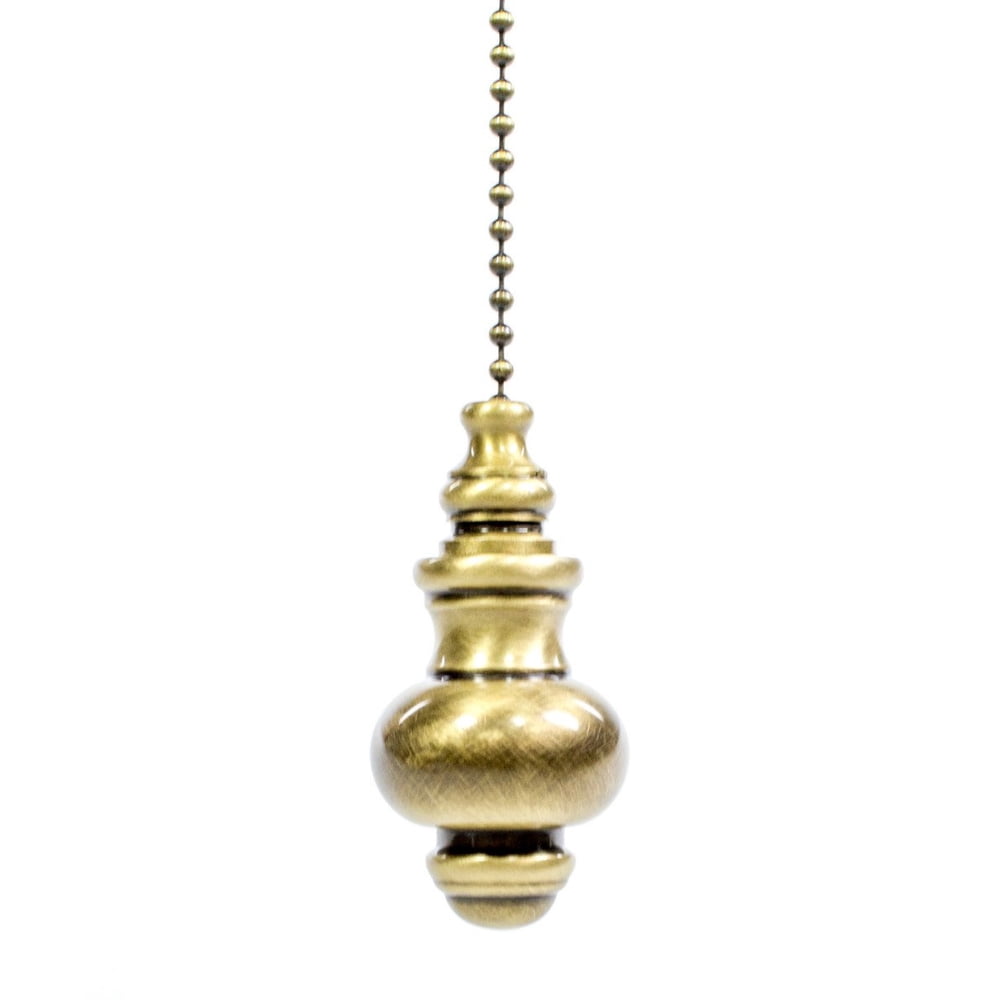 Knob Antique Brass Ceiling Fan Pull 1.75"h - Walmart.com - Walmart.com