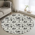 4ft Round Rug Western Cowboys Area Rugs for Living Room Bedroom ...