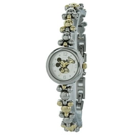 Disney Womens Watch Silver Tone Bracelet Very Thin Disney Mickey Mouse