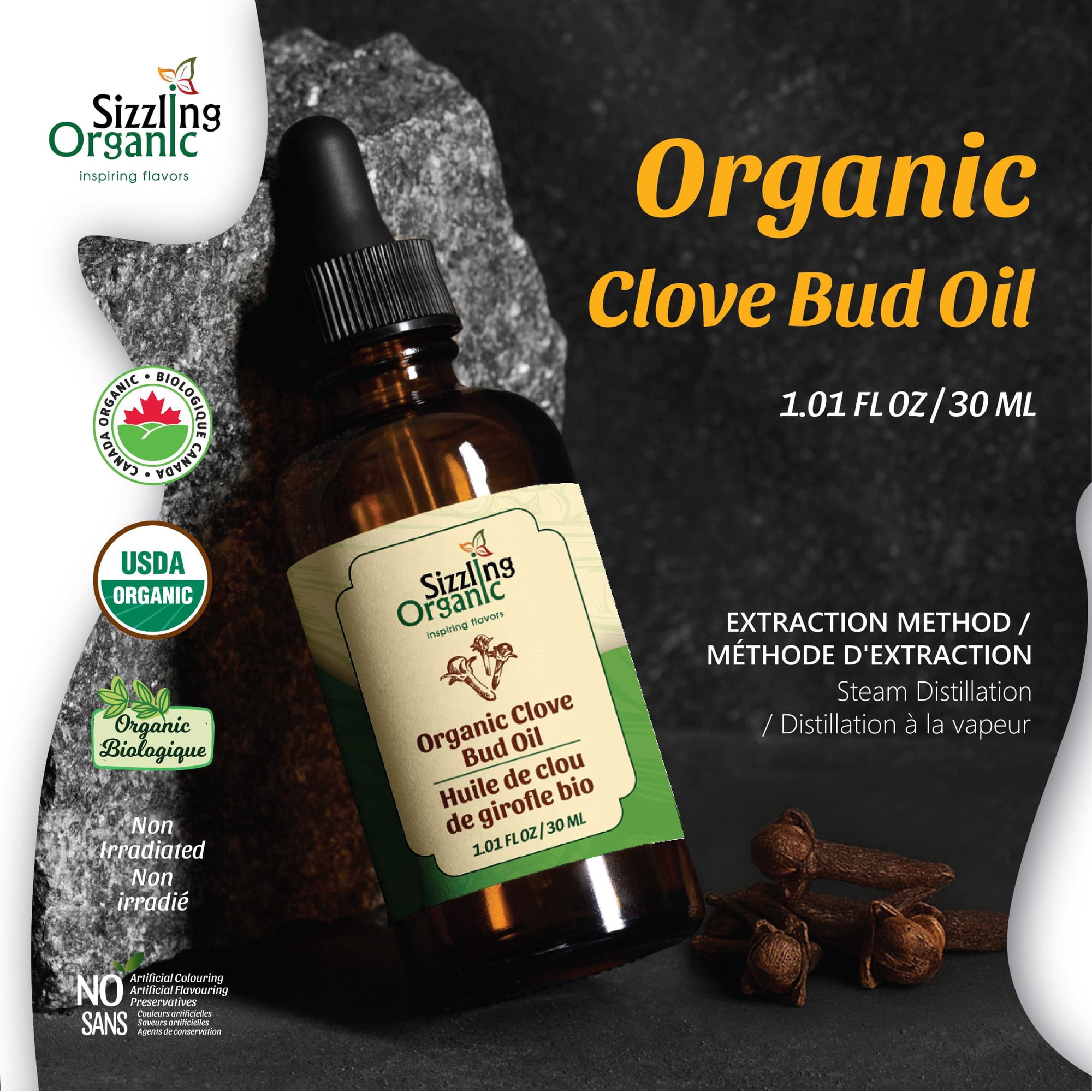 Click here for Organic Clove Bud Oil - Sizzling Organic 30 Ml prices