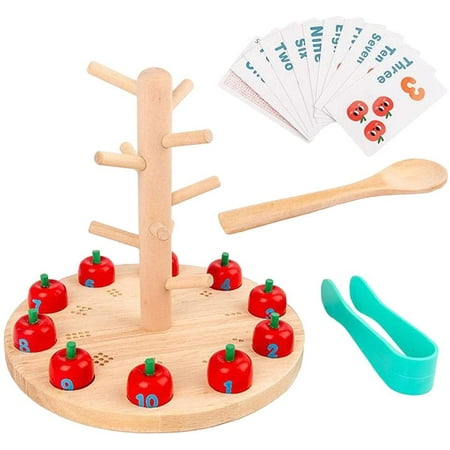 Wood Math Picking Game Cognitive Toy SUBRaction Calculation | Walmart ...