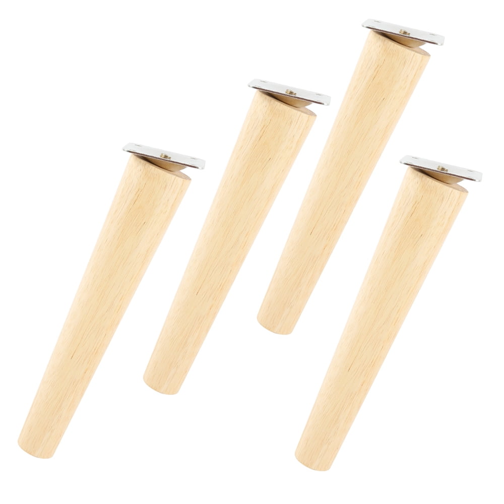 Willstar 4PCS 7.8 Inches Solid Oak Wood Furniture Legs Inclined Coffee ...