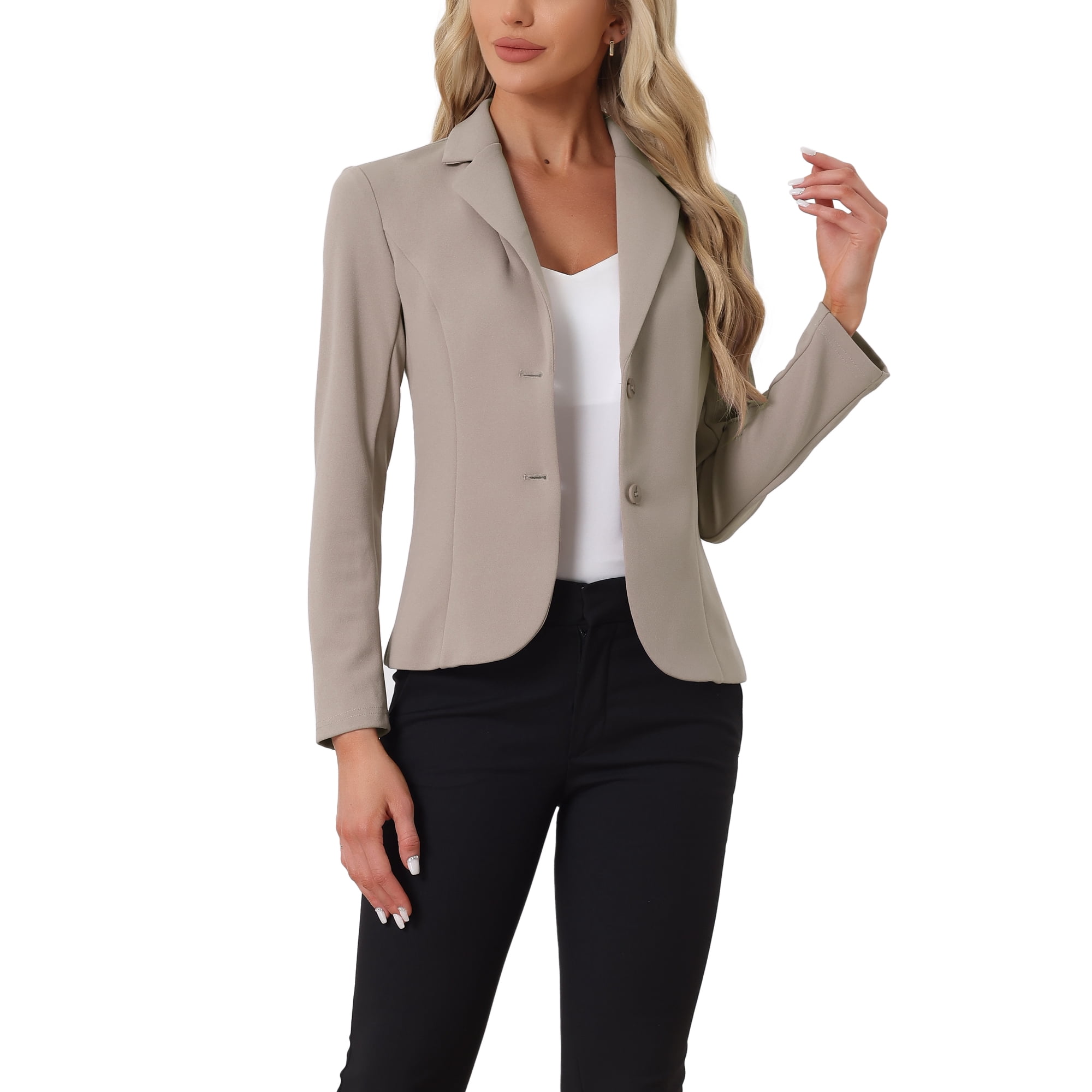 Click here for Inspire Chic Womens Work Blazer Lapel Collar Long... prices