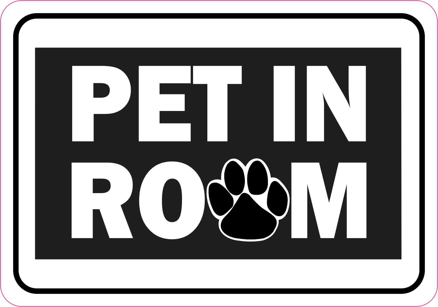 StickerTalk Pet in Room Vinyl Sticker, 5 inches x 3.5 inches - Walmart.com