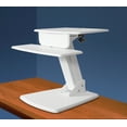 Kantek Desktop Sit-to-Stand Computer Workstation, White - Walmart.com