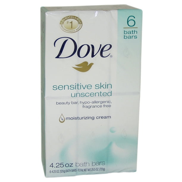 Sensitive Skin Unscented Moisturizing Cream Beauty Bar By Dove For