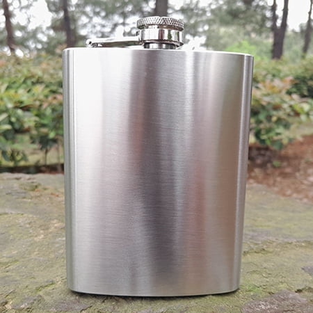 Zeus 8oz Portable Camping Fishing Men Stainless Steel Vodka Whiskey ...