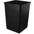 PRO&Family 140 Qt. / 35 Gallon / 132 Liters Black Square Trash Can ...