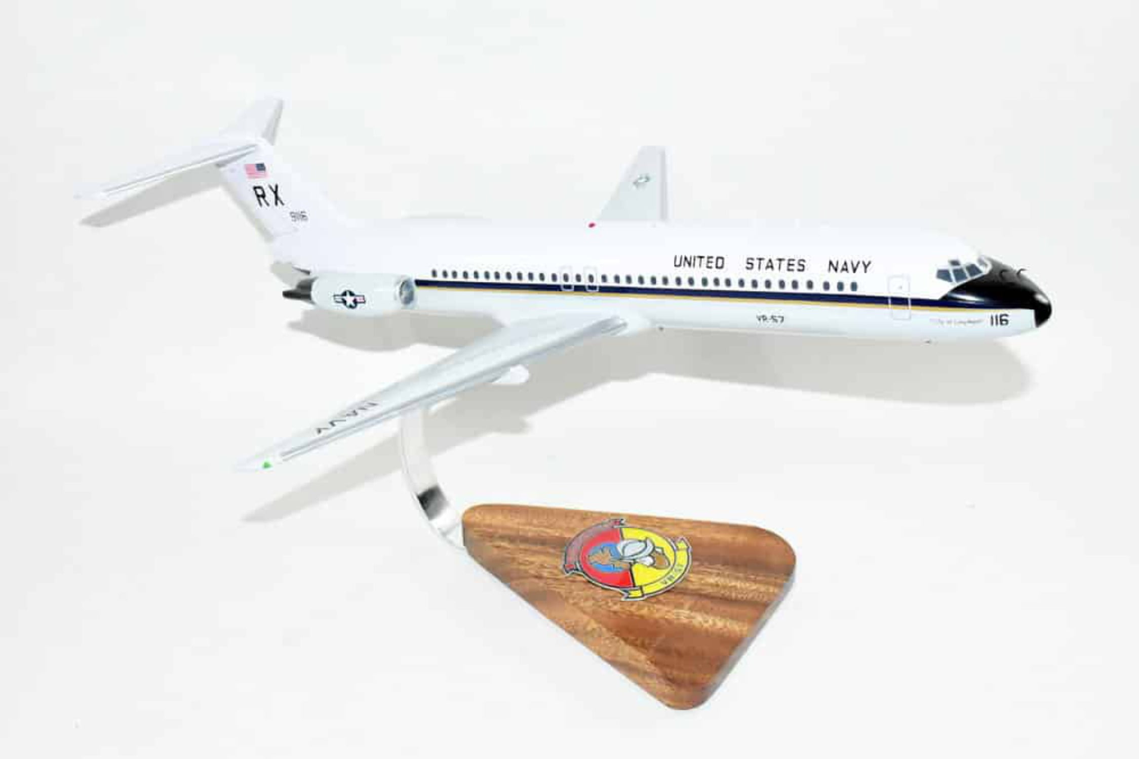 VR-57 Conquistadors C-9b Skytrain II Model, 1/80th (18) Scale, Mahogany ...