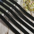 2 Styles 20mm Wide Black Silicone Non-Slip Elastic Band Rubber Stretch ...