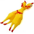 3 Pack Extra Large Big Screaming Chicken Toy Rubber Squawking Squeeze Chicken Prank Novelty Dog ...
