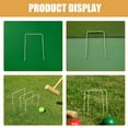 ETHZZLE Outdoor Croquet Wickets Set White Iron Weatherproof Family Fun ...